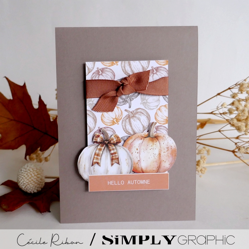 Simply Graphic: Carte « Hello Automne ». – jeux de mains, jeux de vélin